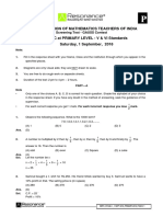 JMO 2023 (7, 8) Question Paper | PDF | Triangle | Circle