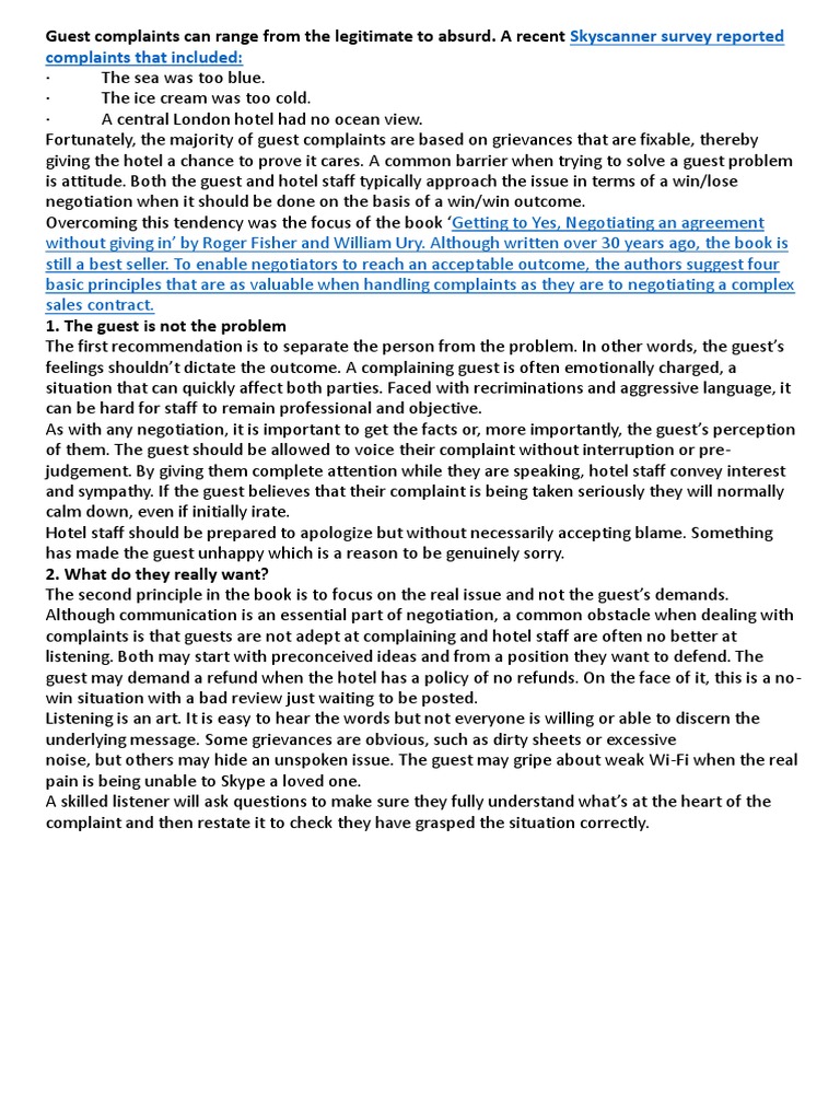 Overcoming Barriers to Effective Complaint Handling: Applying ...