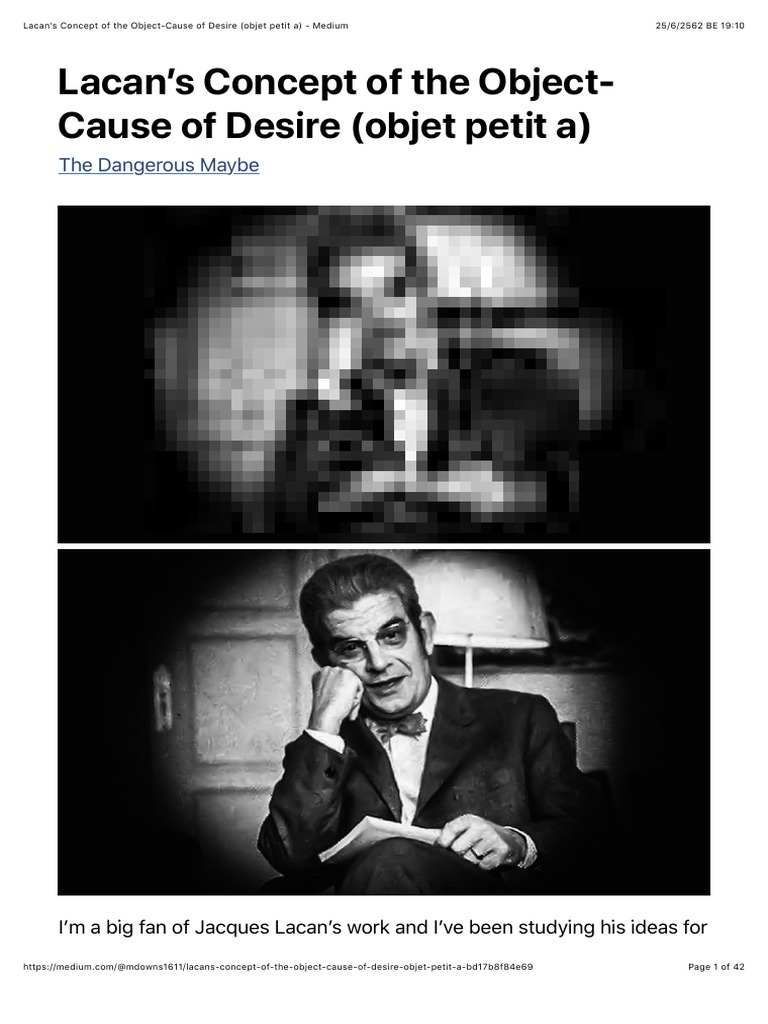 Lacan | PDF | Jacques Lacan | Philosophical Theories