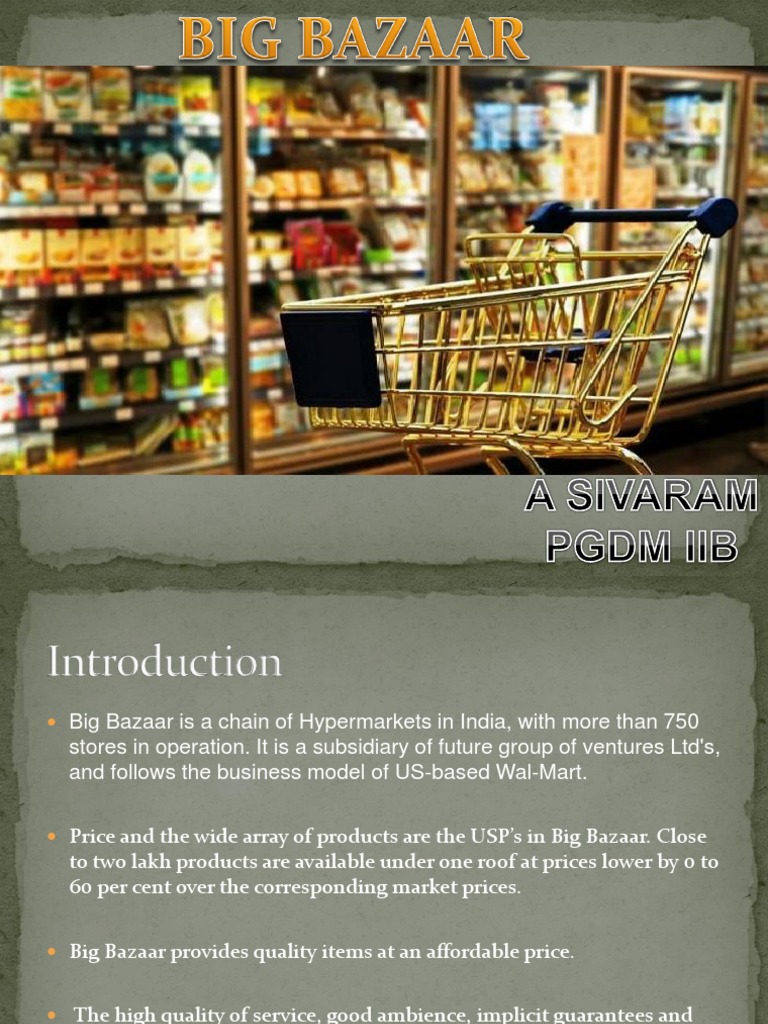 Big Bazaar Inventory Control | PDF | Inventory | Cost