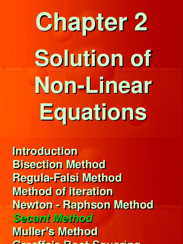 Secant Method | PDF | Algebra | Mathematical Analysis