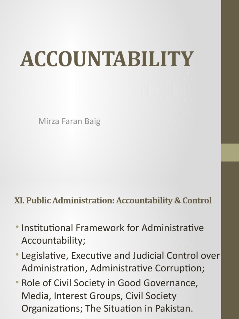 Accountability | PDF | Accountability | Justice