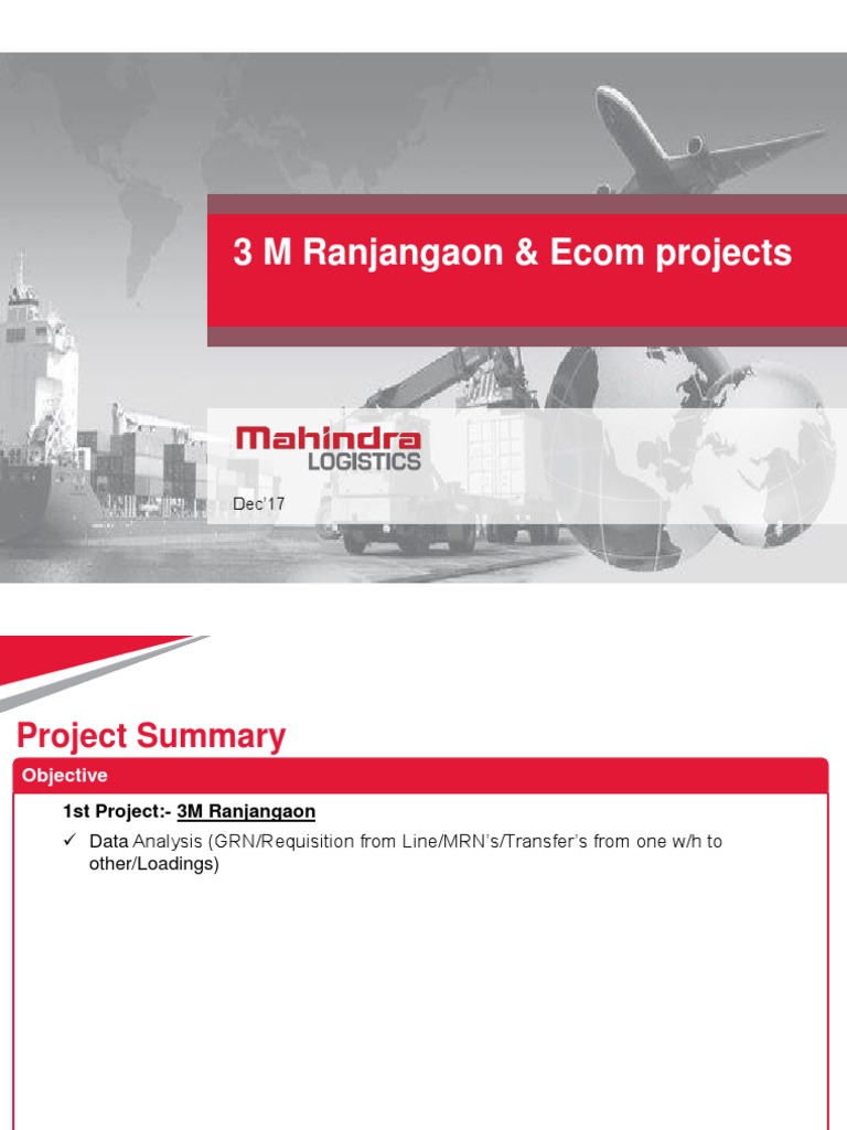 3 M Ranjangaon & Ecom Projects | PDF