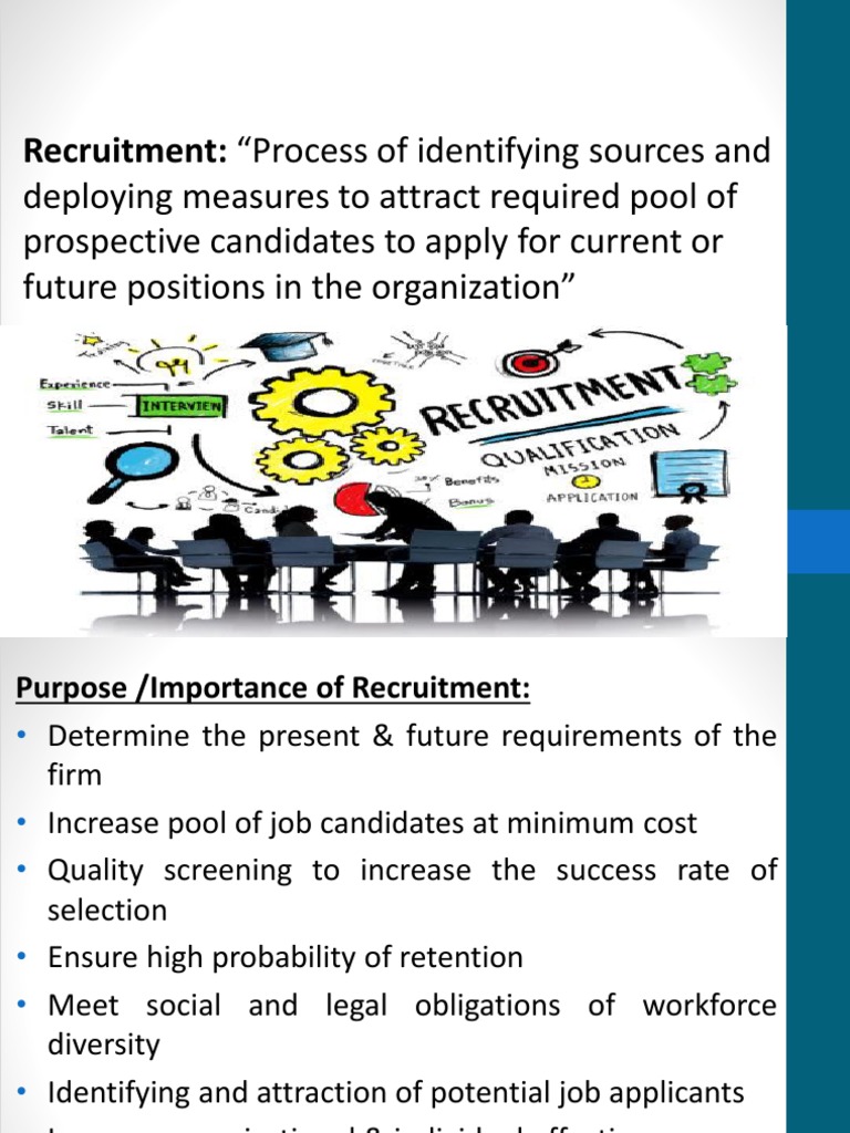 Recruitment: "Process of Identifying Sources and | PDF | Recruitment ...