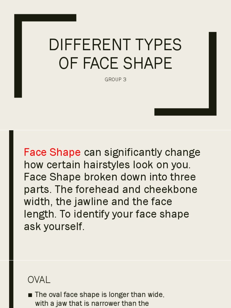 Different Types of Face Shape | PDF | Hairstyle | Clothing
