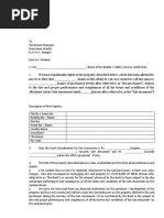 SBI Noc Format (Builder) | PDF | Banks | Loans