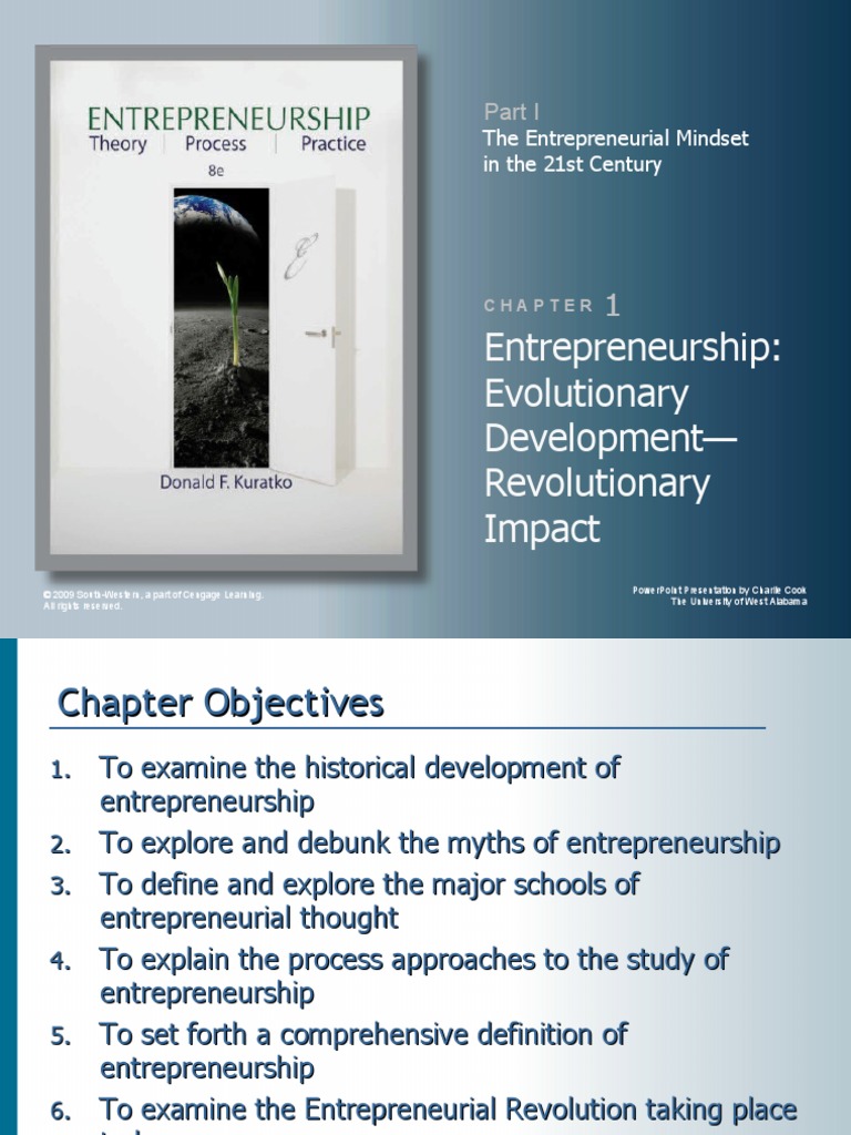 Entrepreneurship: Evolutionary Development - Revolutionary Impact | PDF ...