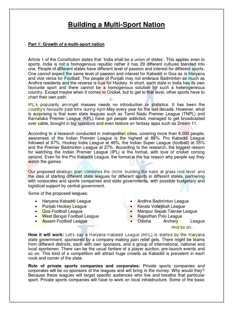 Building A Multi-Sport Nation | PDF | Sports | Social Media