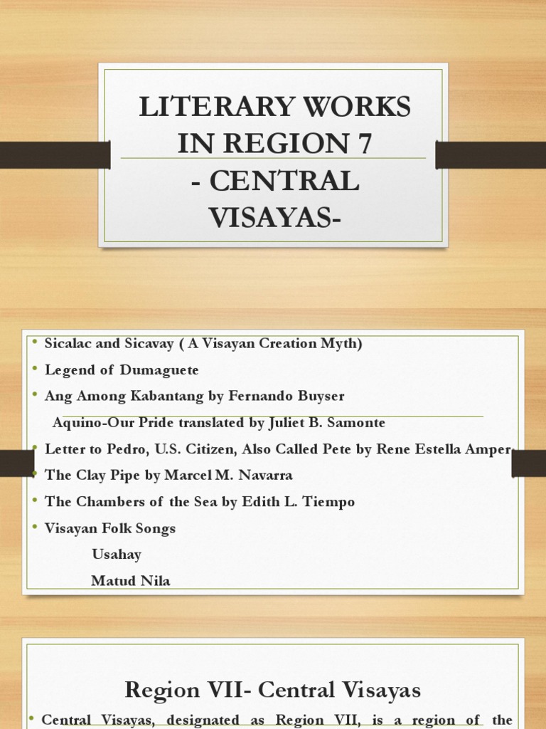 Literary Works of Central Visayas | PDF