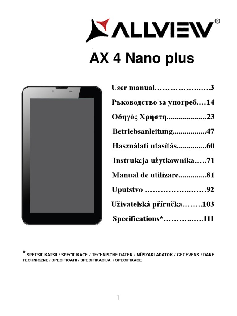 Manual Ax4 Nano Plus PDF | PDF | Battery Charger | Password