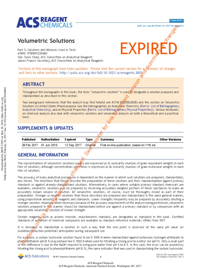 Volumetric Solutions 2 | PDF | Titration | Chemistry
