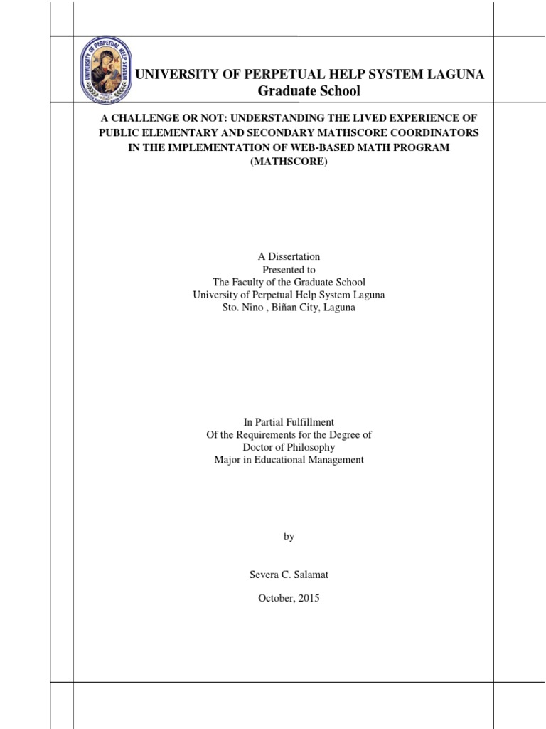 UPHS Sample Dissertation PDF | Download Free PDF | Educational Technology | Learning