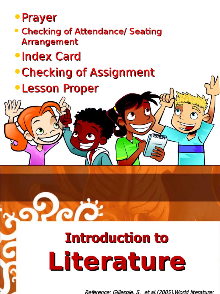 L1.1 - Introduction To Literature | PDF | Poetry | Narrative