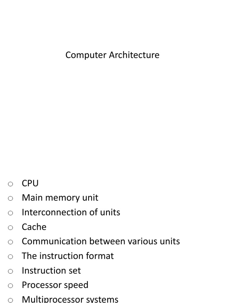 An In-Depth Look at Computer Architecture Components and Concepts | PDF | Random Access Memory ...
