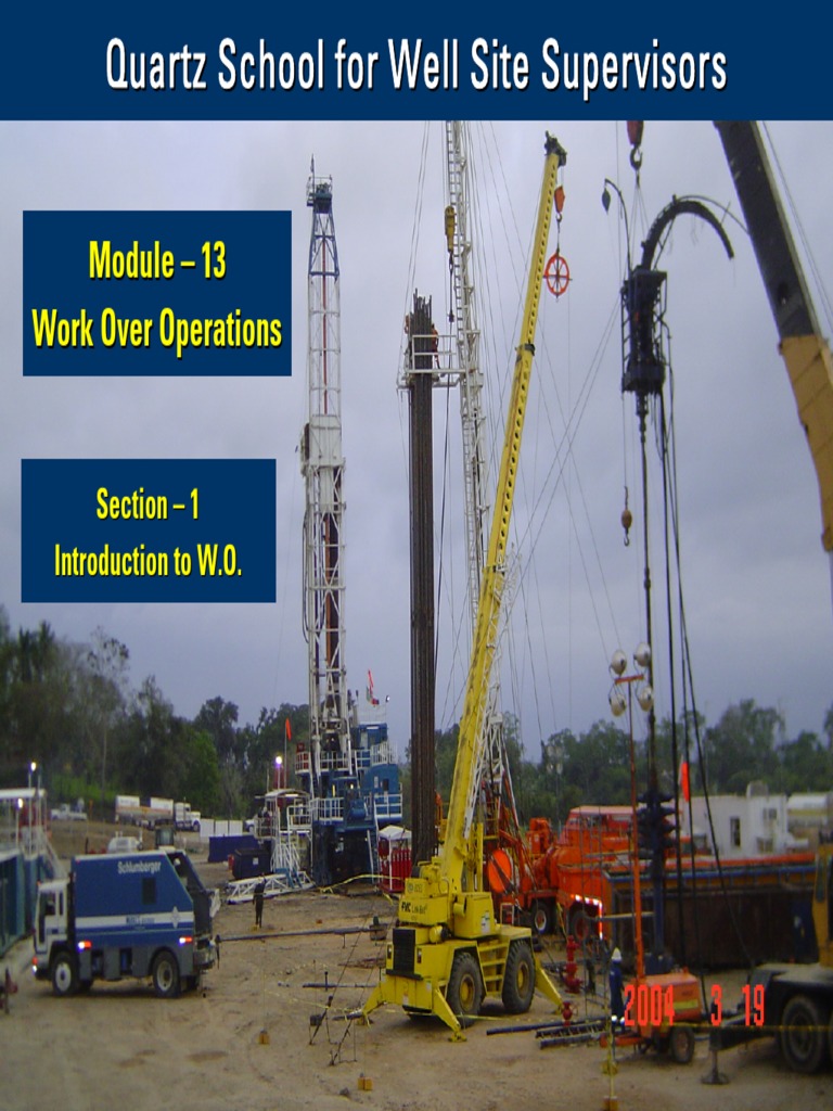 Work Over Ops for Well Supervisors | PDF