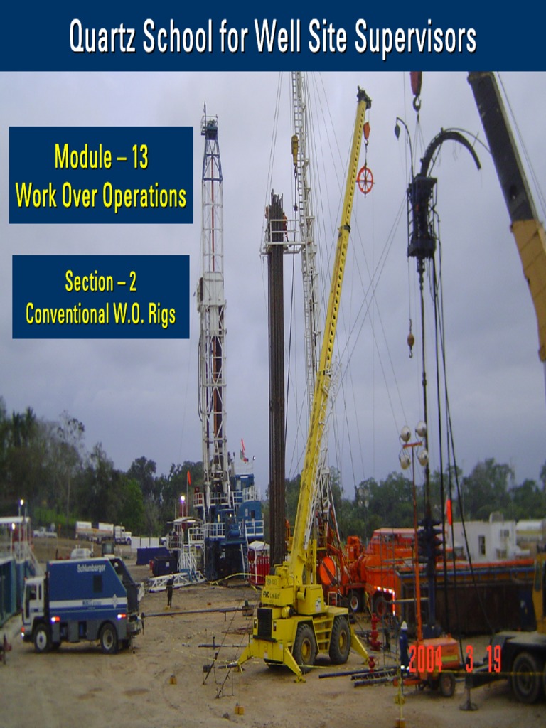 Conventional Workover Rigs Overview | PDF | Drilling Rig | Vehicles