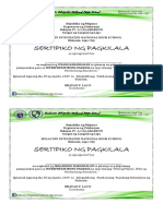 Certificate of Appreciation-Final Template - Tagalog-Edited | PDF