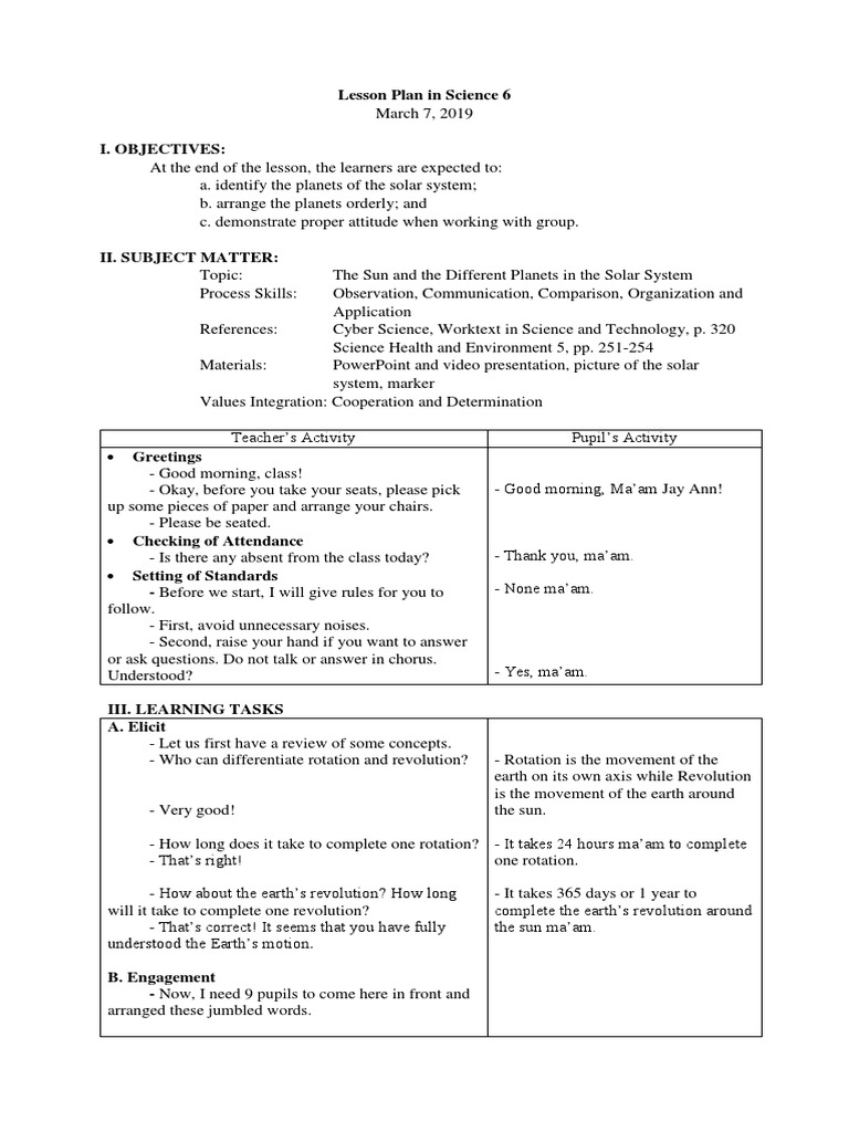DLP 7es | PDF | Planets | Solar System