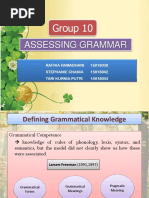 Assessing Grammar and Vocabulary | PDF | Vocabulary | Phrase