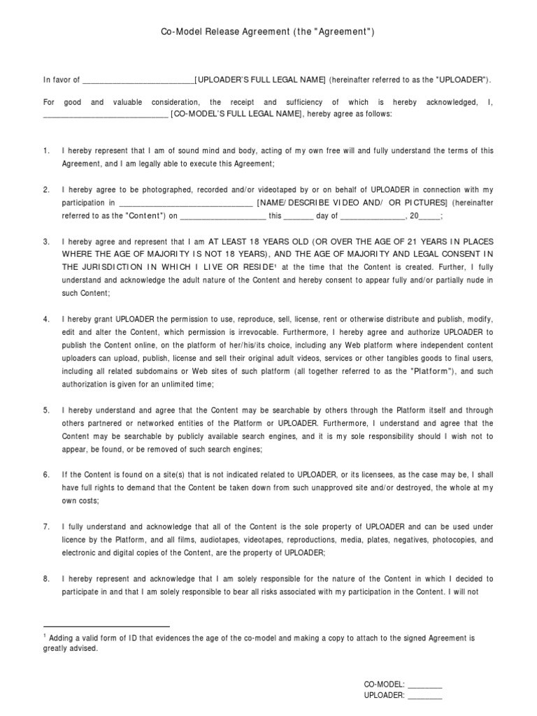 MV Co Model Agreement v1.2 | PDF | Indemnity | Virtue
