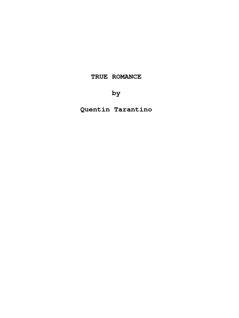 Tarantino Movie Script | PDF
