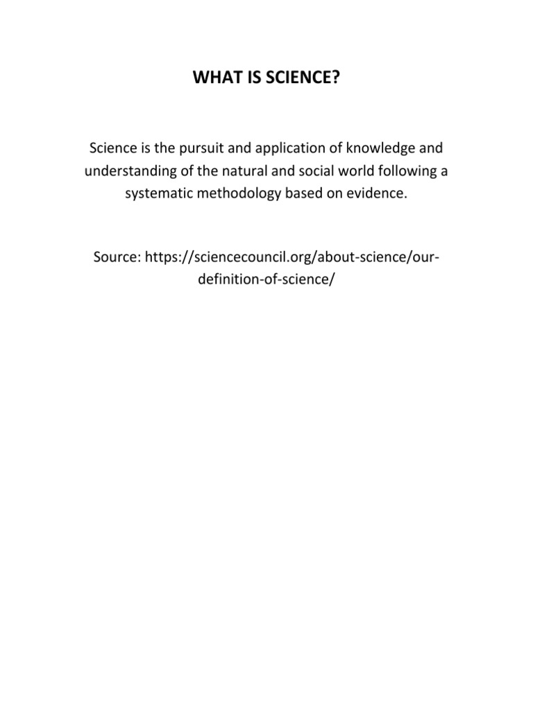 What Is Science | PDF