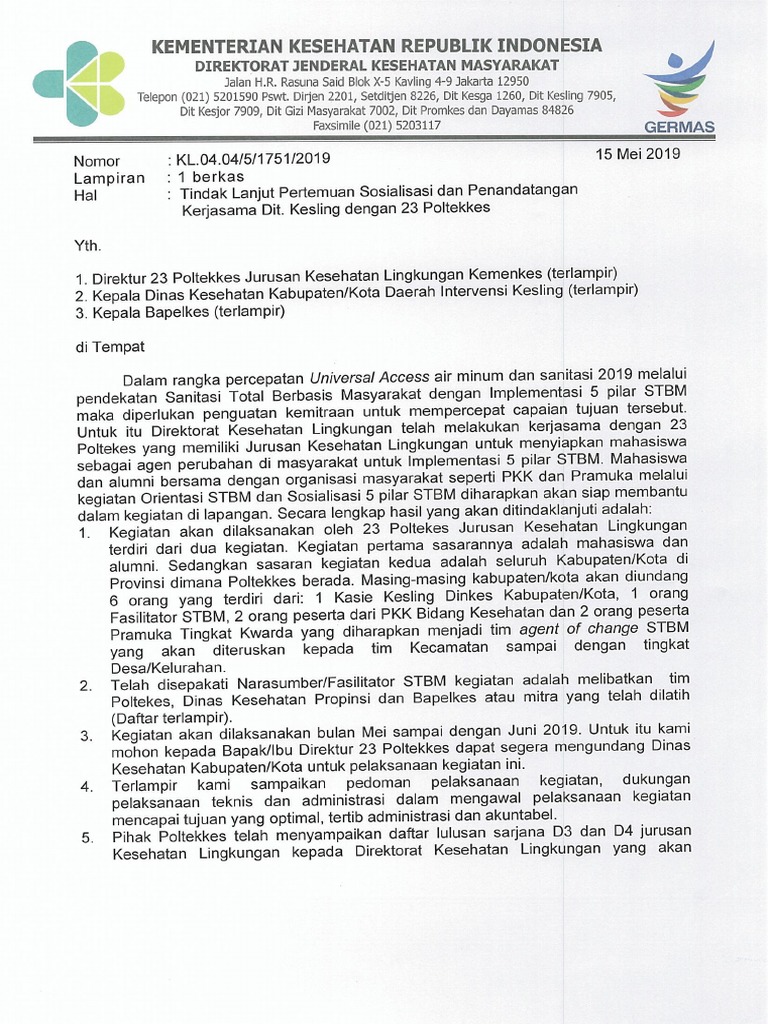 Orientasi STBM Dan Sosialisasi 5 Pilar STBM 1-Digabungkan | PDF