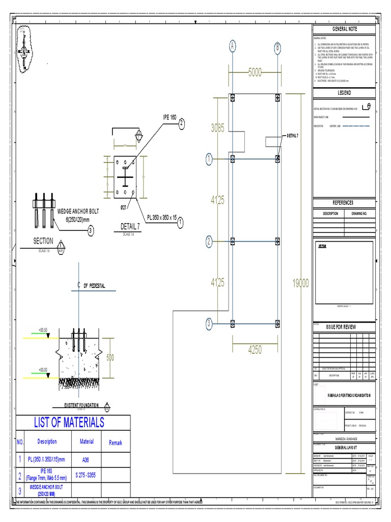 List of Materials: Section Detail 7 | PDF | Metals | Mechanical Engineering
