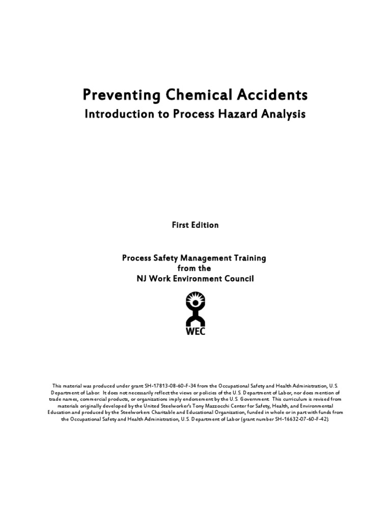 Process Hazard Analysis | PDF | Occupational Safety And Health ...