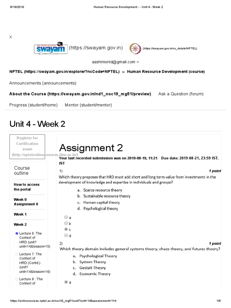 Assignment 2: Unit 4 - Week 2 | PDF | Learning | Behavior Modification