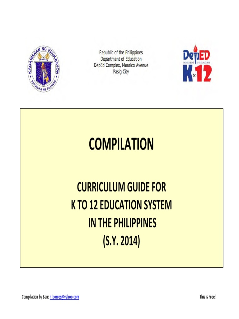 COMPILATION OF CGs PDF | PDF | Kindergarten | Learning