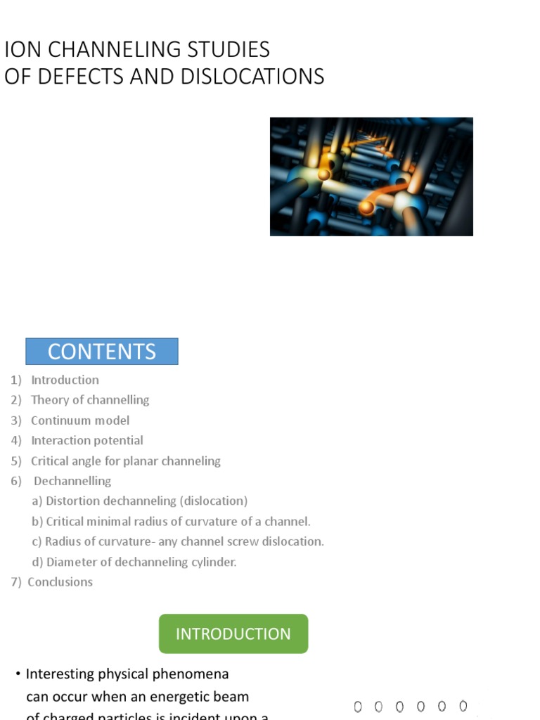 Ion Channeling Using Powerlaw Potential | PDF | Dislocation | Crystallographic Defect