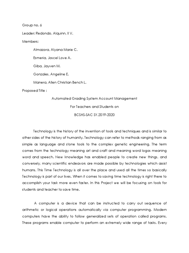 Automated Grading System For Teachers And Students Pdf Computer