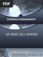 Module III - GE Nine Cell Matrix | PDF | General Electric | Private Sector