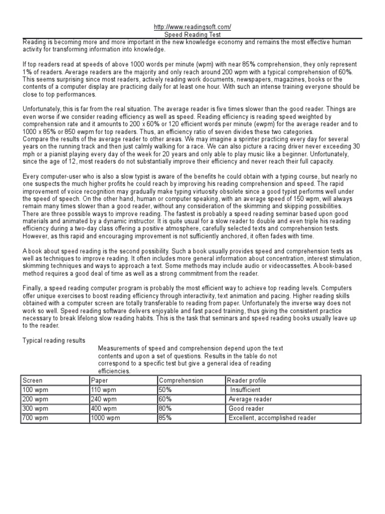 Reading Strategies | PDF | Speed Reading | Reading Comprehension