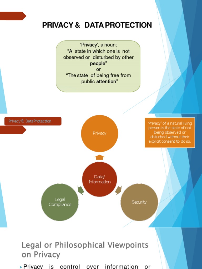 Privacy & Data Protection | PDF | Information Security | Personally ...