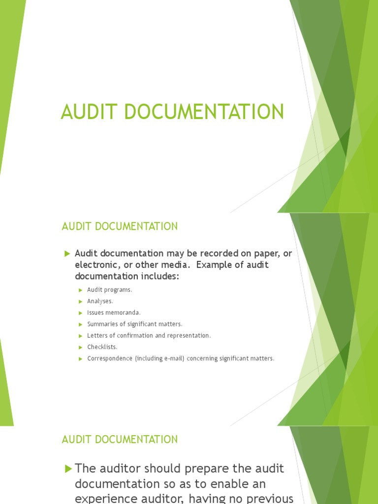 Audit Documentation | PDF | Audit | Accounting