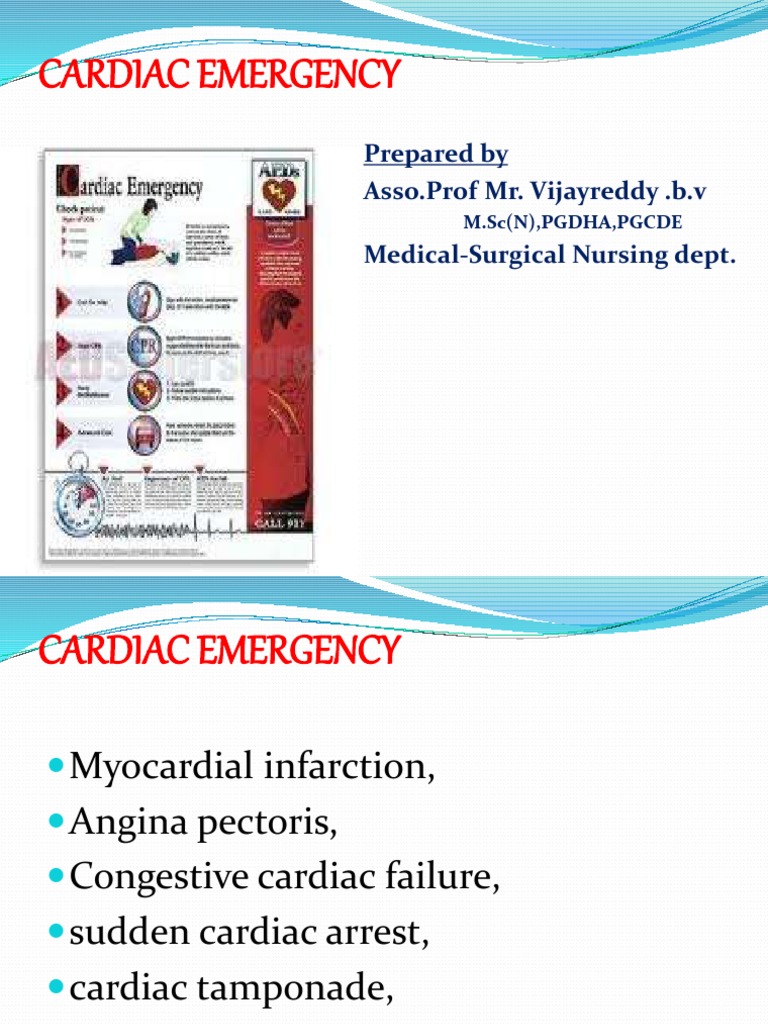 Cardiac Emergency | PDF | Heart | Myocardial Infarction