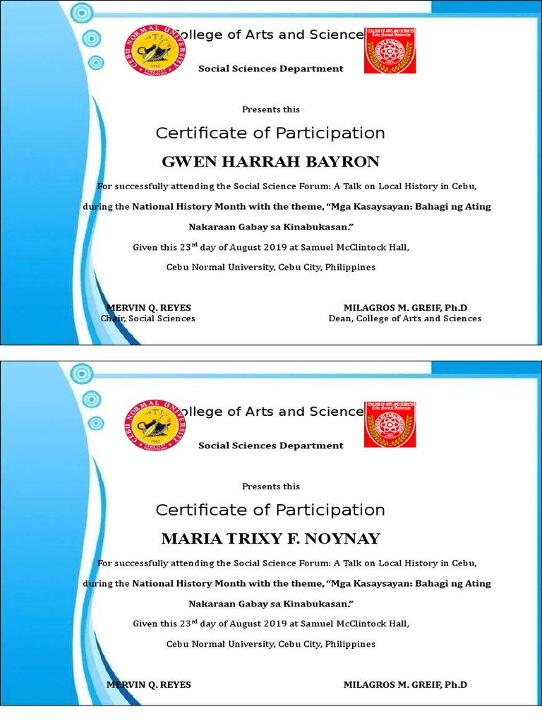 TLE Certificates FINAL For Printing | PDF | Academia