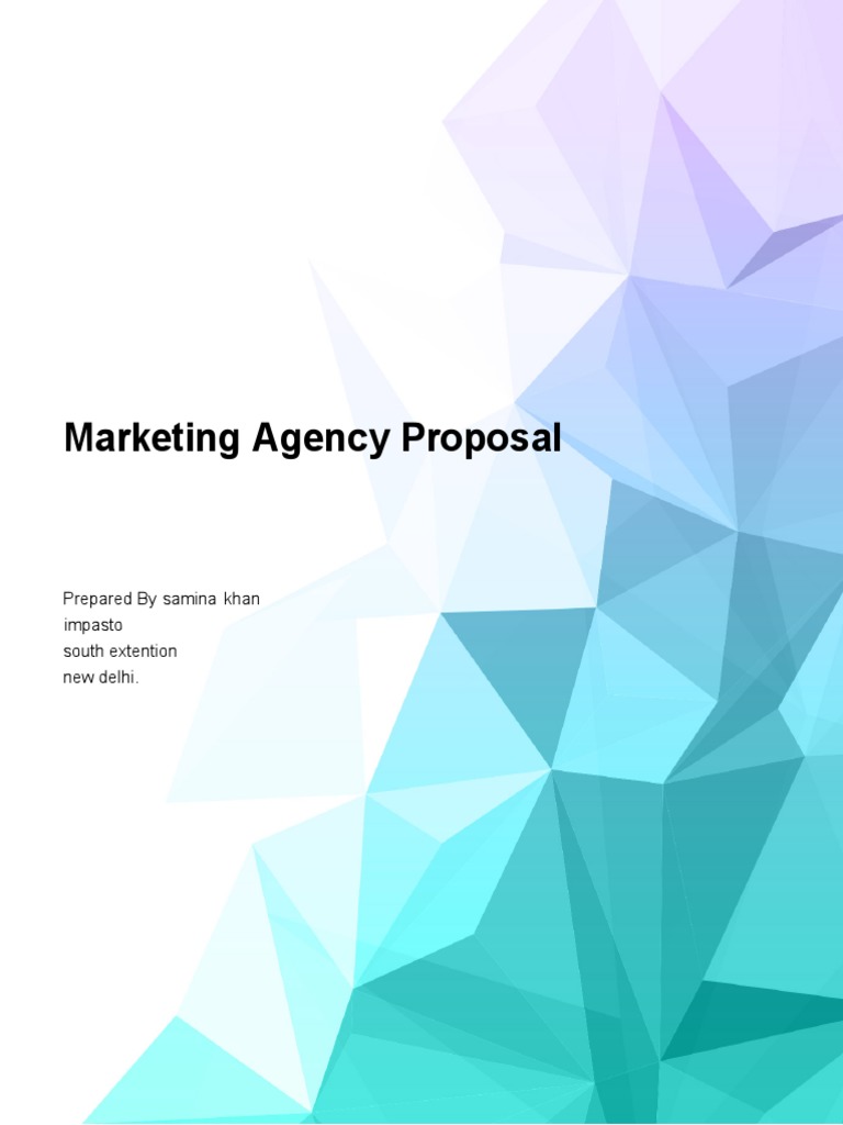 Marketing Agency Proposal Template | PDF | Digital Marketing | Marketing