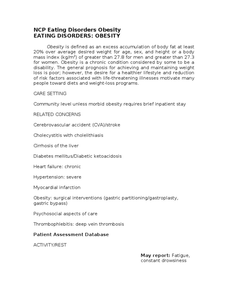 Understanding Obesity and Care Strategies | PDF | Obesity | Weight Loss