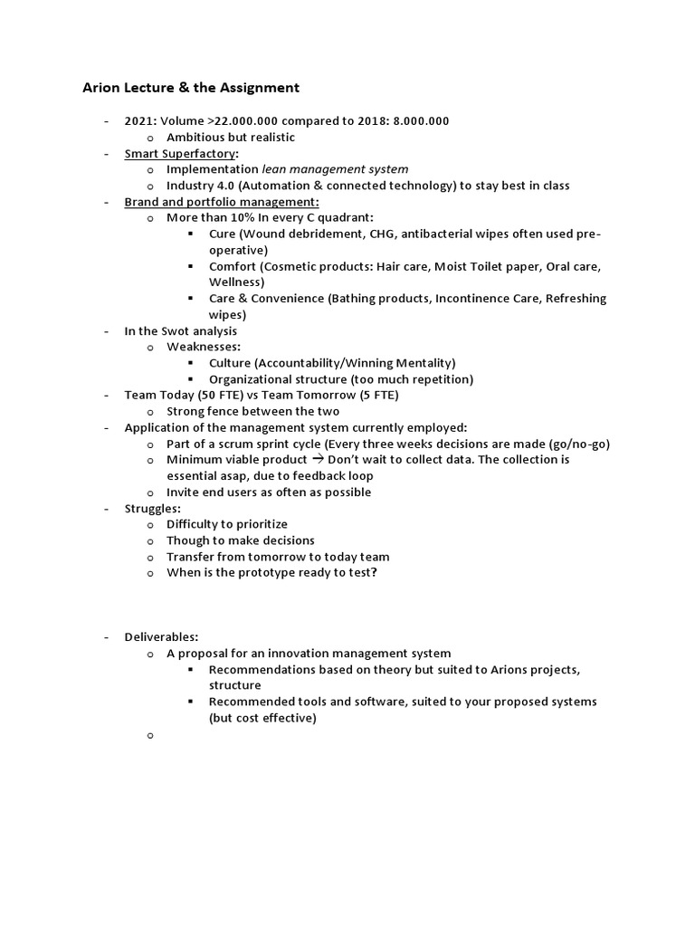 Arion Lecture & Assignment | PDF | Technology & Engineering