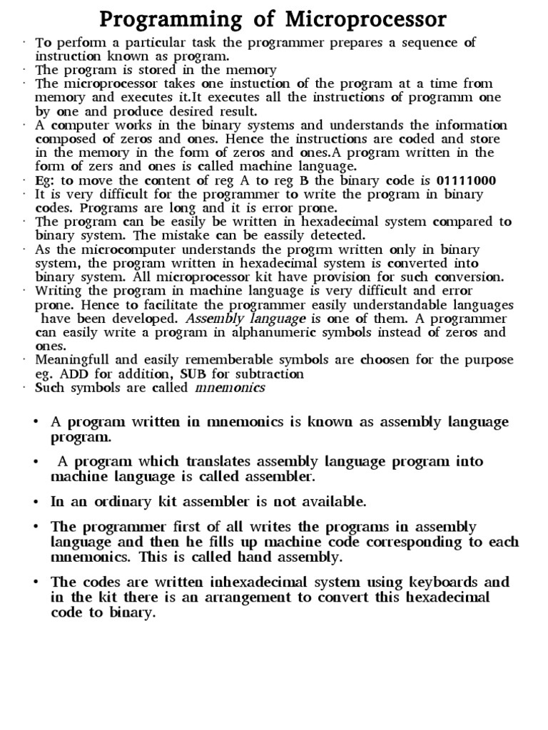 8085 Assembly Language Programming | PDF | Assembly Language | Computer ...