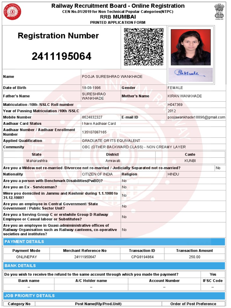 Registration Number: Mumbai | PDF