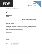 Modelo de Carta de Recibido | PDF
