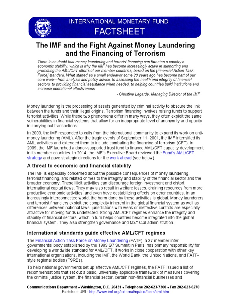 35 Imf Aml-Cft | Download Free PDF | Financial Action Task Force On ...