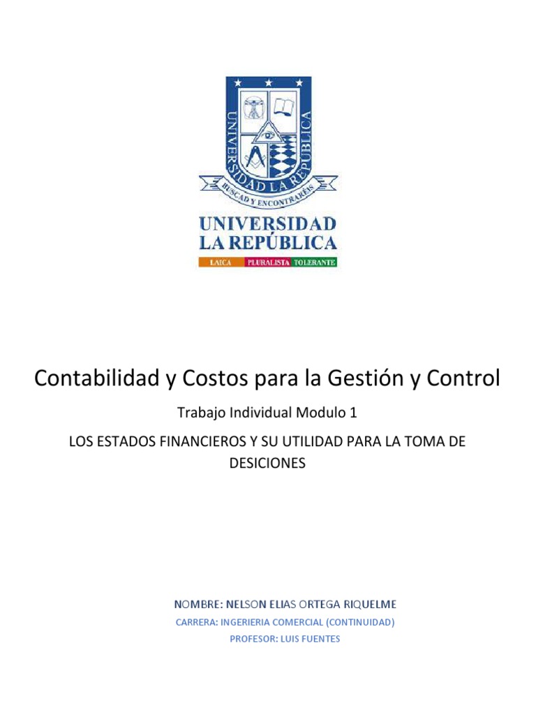 Vision General de La Contabilidad y Estados Financieros | PDF ...