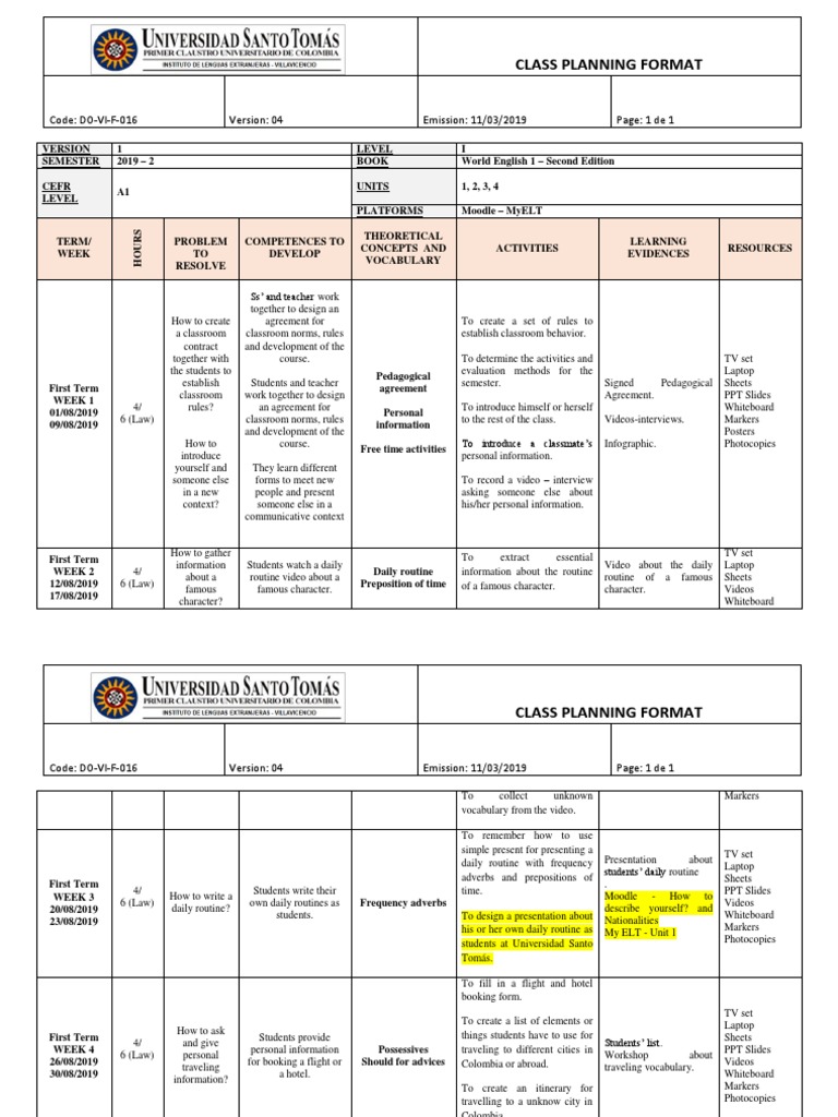 World English Units 1 - 4 | PDF | Pedagogy | Linguistic Typology