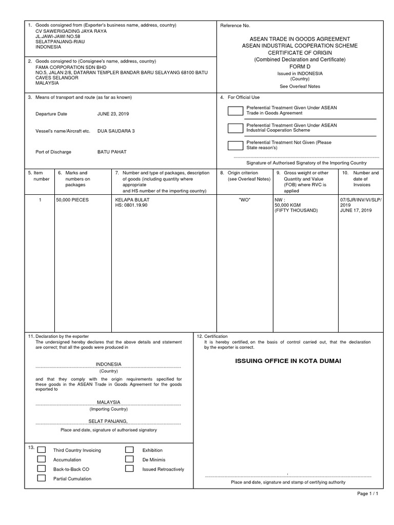 Asean Trade in Goods Agreement Asean Industrial Cooperation Scheme ...