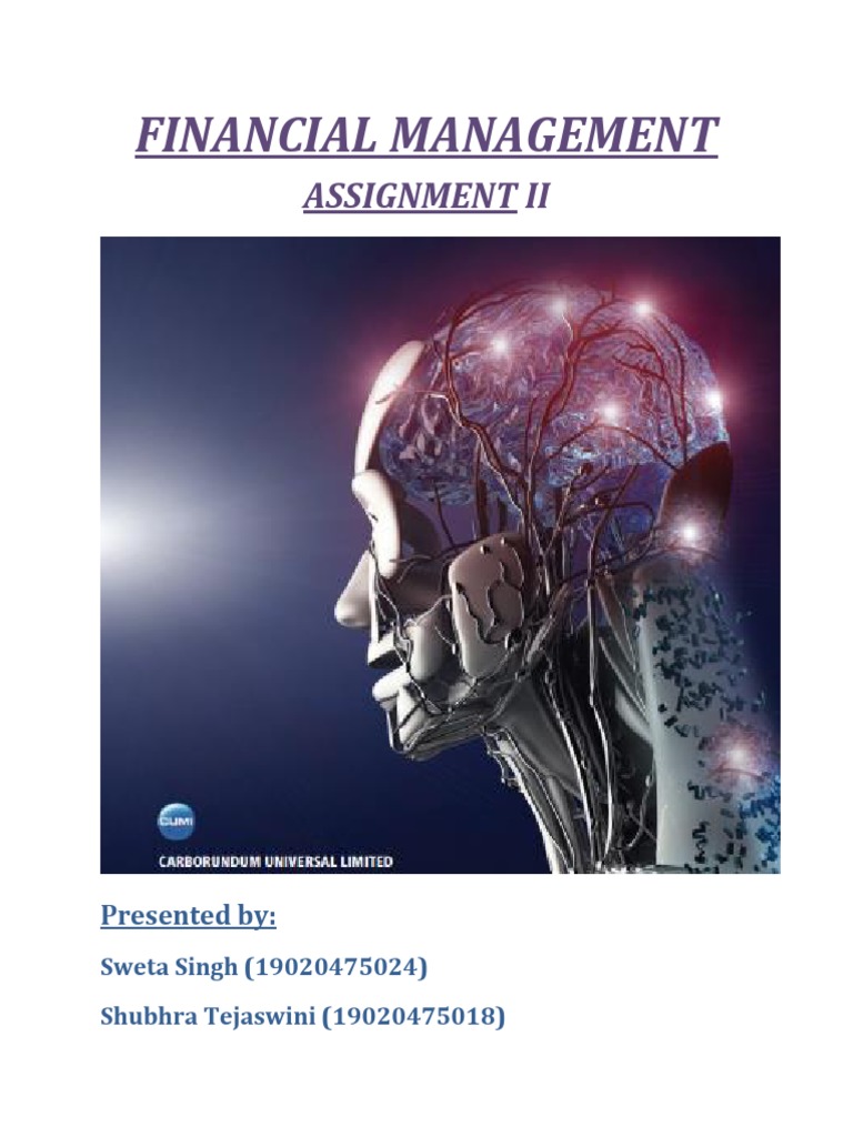 Financial Management: Assignment Ii | PDF | Financial Accounting | Money